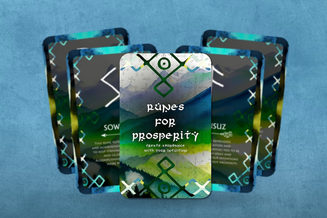 Runes of Prosperity - Create Abundance With Your Intuition - 24 Cards ...