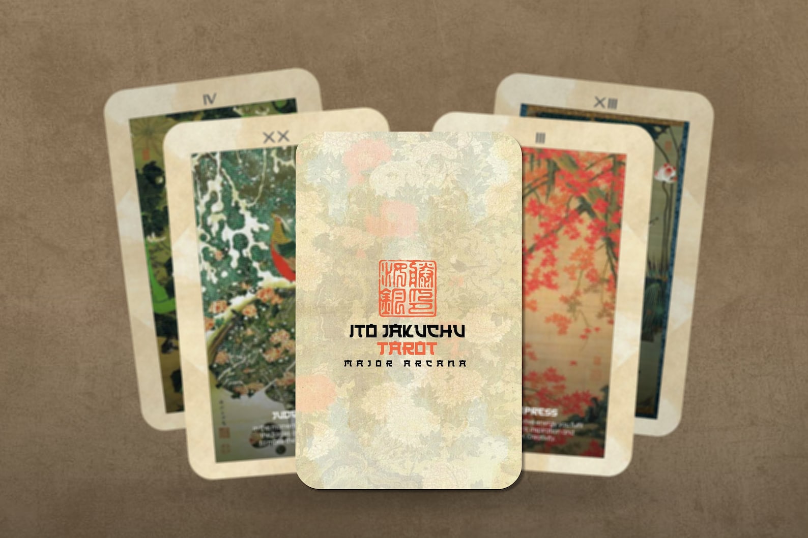 Ito Jakuchu Tarot - Major Arcana - Japanese Art- Japanese Tarot - Tarot ...