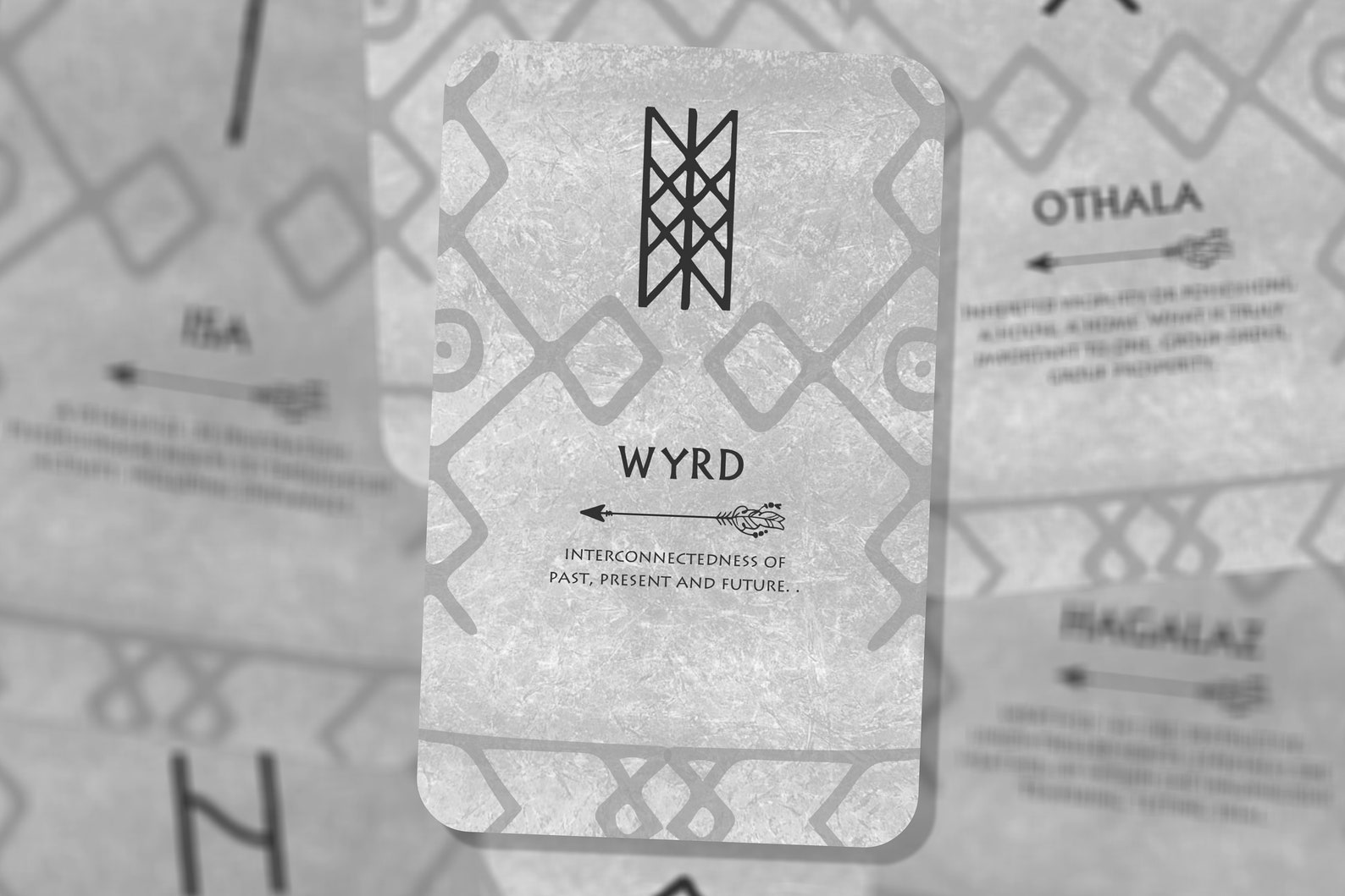 White Runes Oracle Norse Cards 24 Cards Oracle Oracle - Etsy