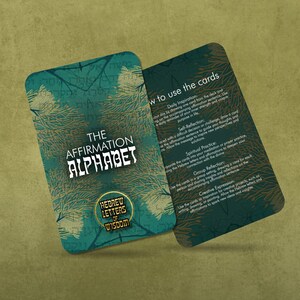 The Affirmation Alphabet - Hebrew Letters of Wisdom - Kabbalah Cards ...