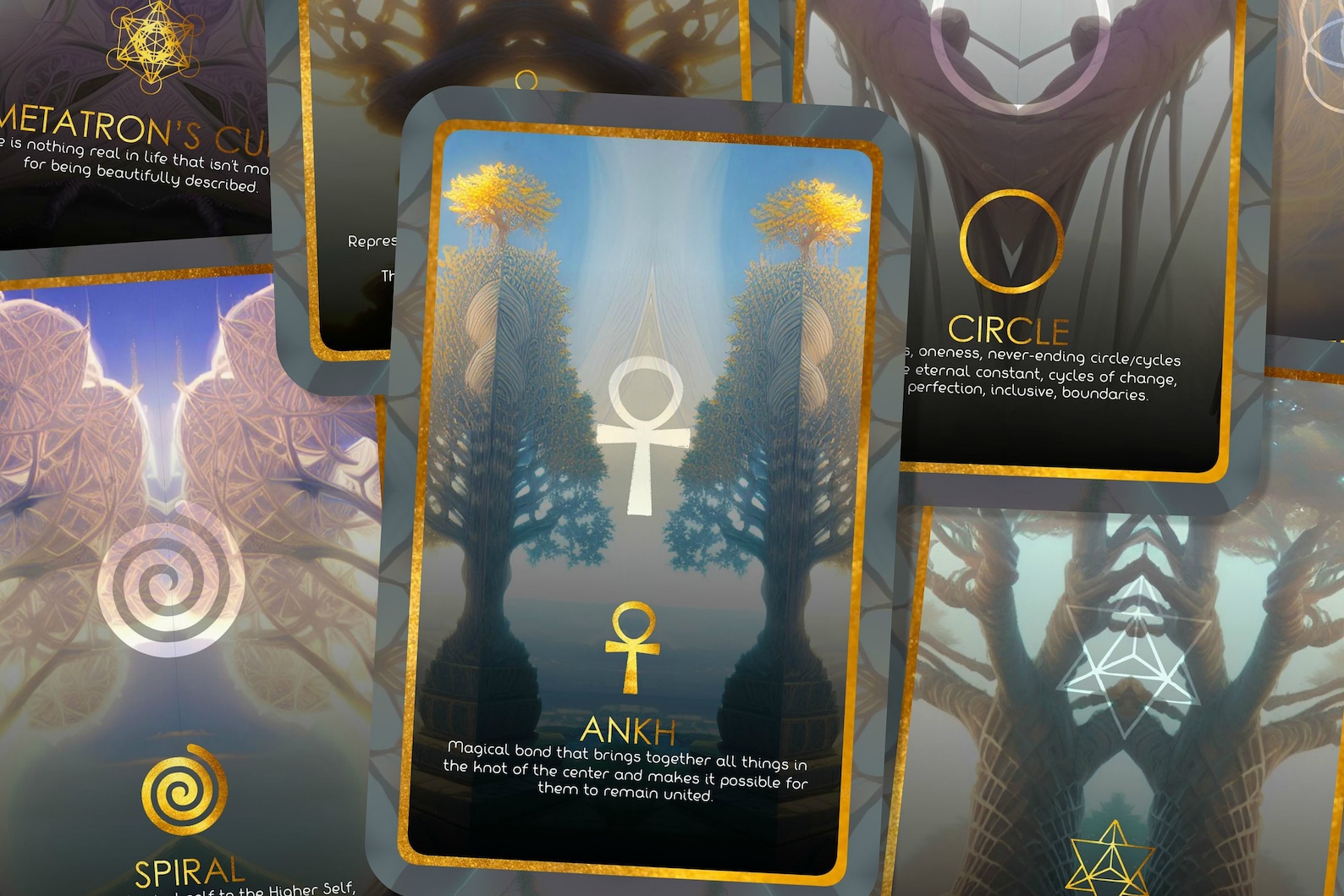 Sacred Geometry Oracle - Sacred Symbols - Oracle Deck - Fortune Telling ...