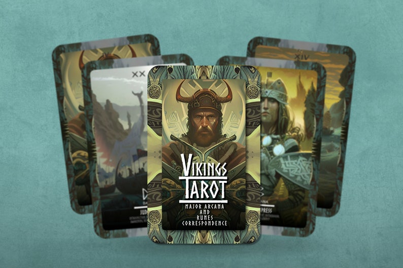 Vikings Tarot - Norse Cards - Major Arcana - Runes - Nordic Tarot ...