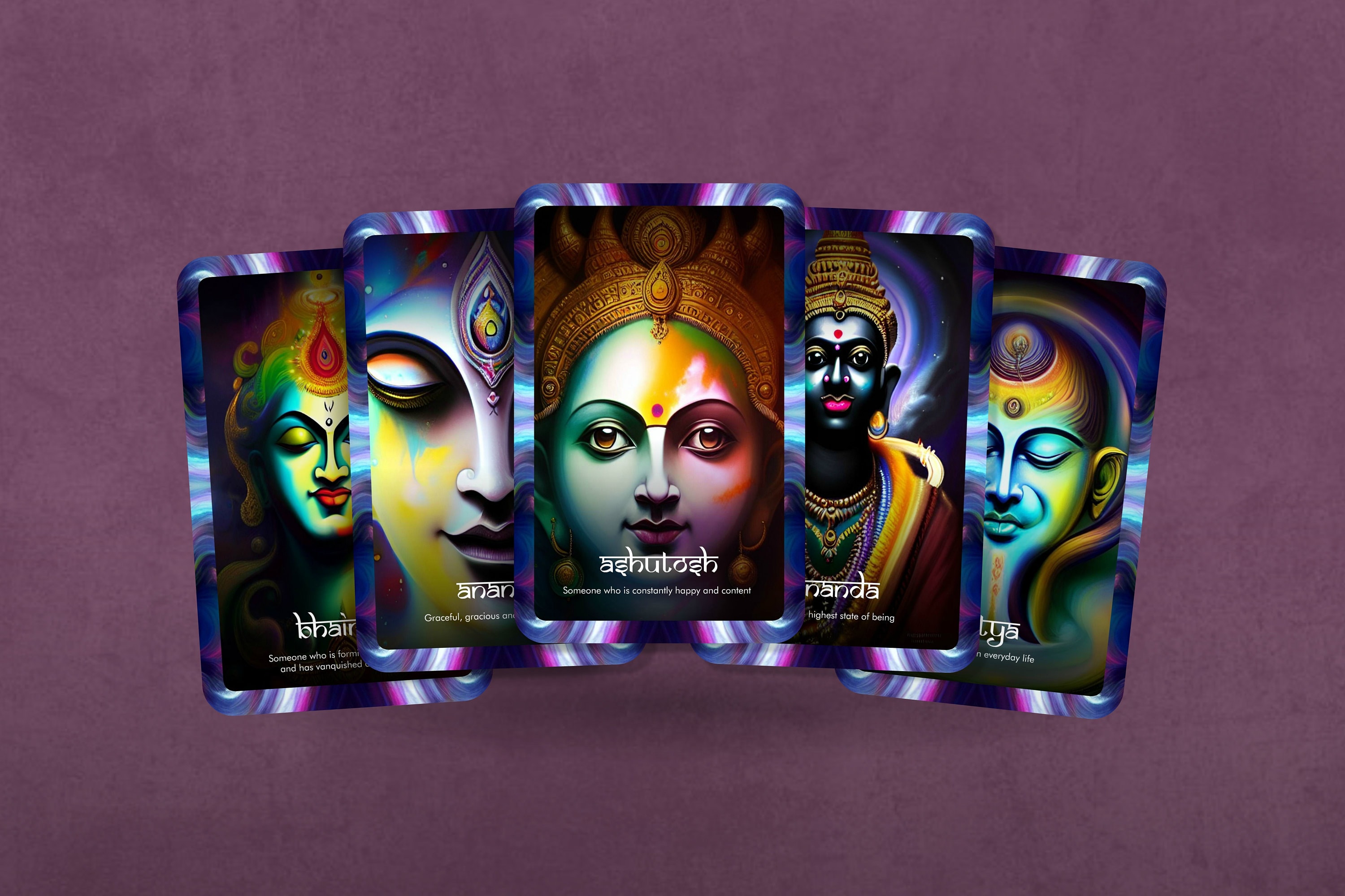 Sanskrit Oracle - Words and Meaning - 22 Cards - Oracle Deck - Fortune ...