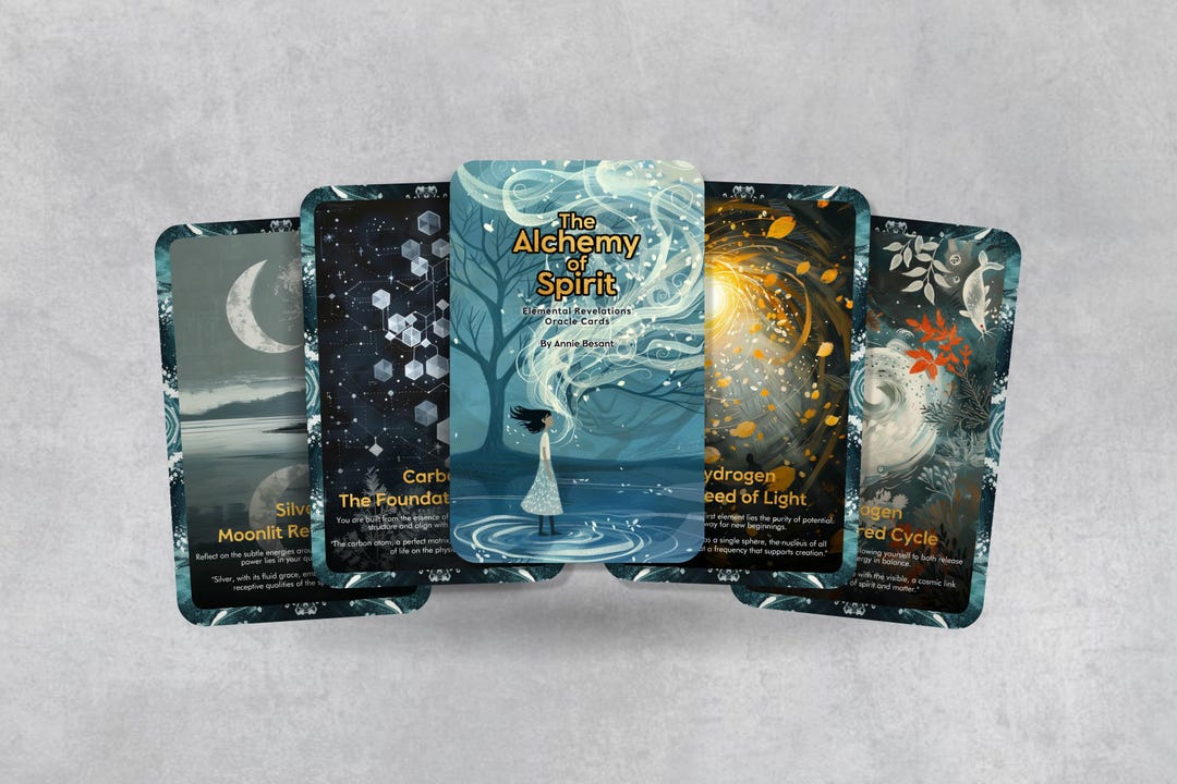 The Alchemy of Spirit: Elemental Revelations - 22 Oracle Cards - by ...