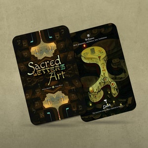 Sacred Letters Art Hebrew Alphabet Major Arcana Oracle - Etsy