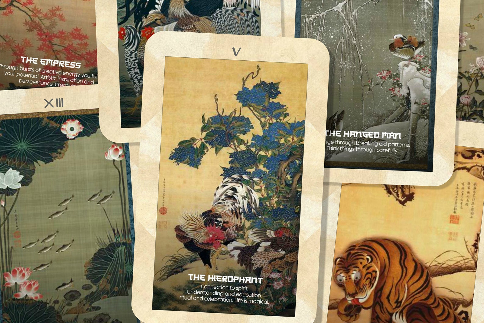 Ito Jakuchu Tarot Major Arcana Japanese Art Japanese Tarot Tarot Cards ...