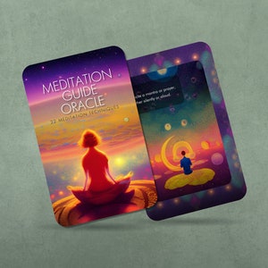Meditation Guide Oracle - Meditation Cards - Meditation Oracle - Oracle - Oracle Deck - Fortune ...
