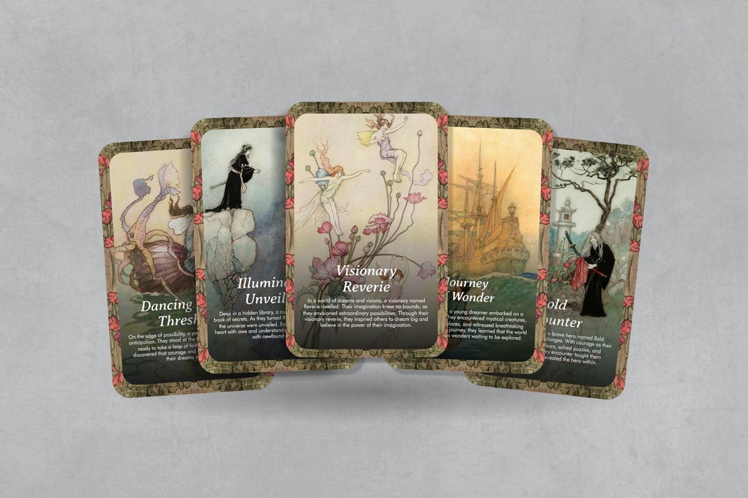 The Dreamweaver Oracle - Artwork by Warwick Goble - 24 Cards - Oracle ...