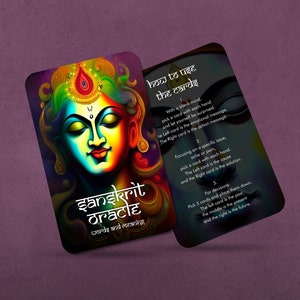 Sanskrit Oracle - Words and Meaning - 22 Cards - Oracle Deck - Fortune ...