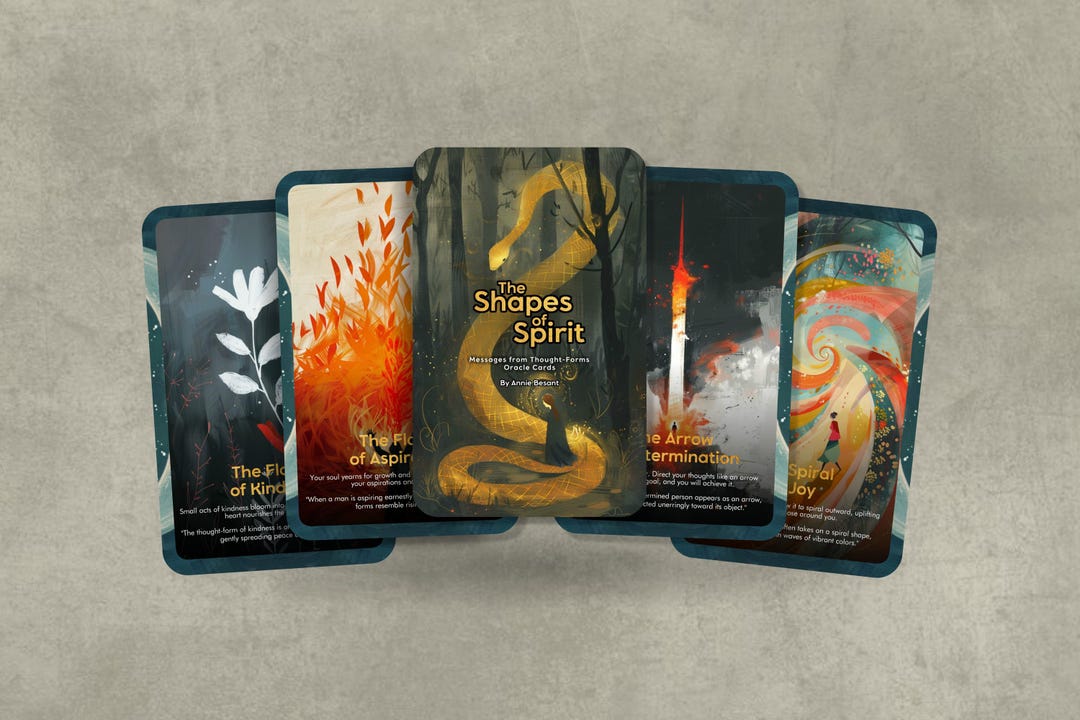 The Shapes of Spirit: Messages From Thought-forms - 22 Oracle Cards ...
