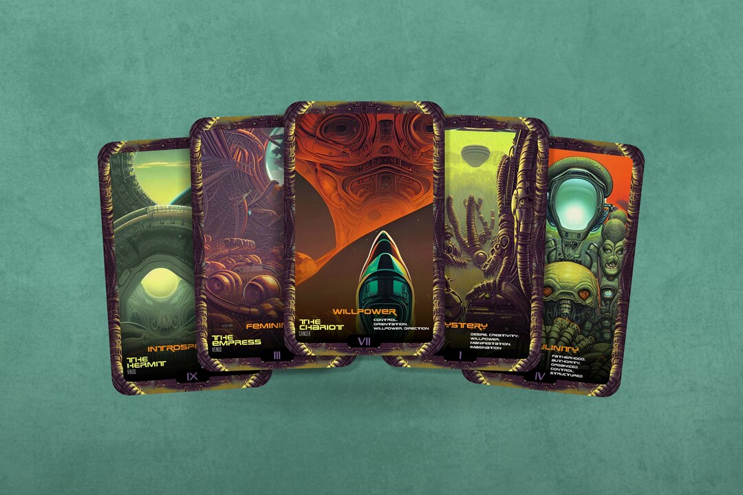 Alien Tarot - Major Arcana - Tarot - Tarot Deck - Fortune Telling ...