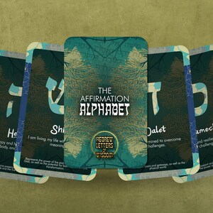 The Affirmation Alphabet - Hebrew Letters of Wisdom - Kabbalah Cards ...