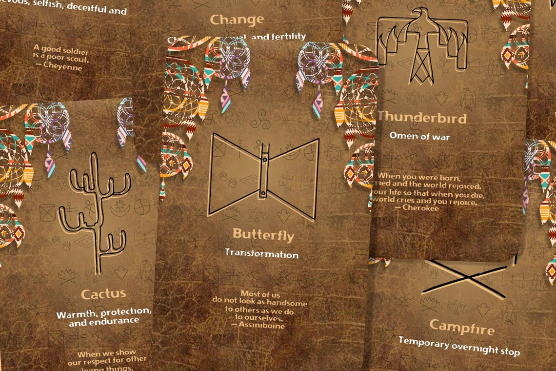 Native American Oracle Native Cards Oracle Cards Oracle - Etsy