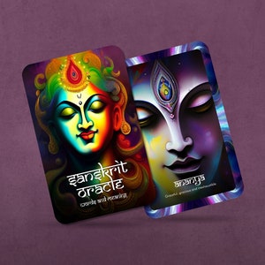 Sanskrit Oracle - Words and Meaning - 22 Cards - Oracle Deck - Fortune ...