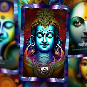 Sanskrit Oracle - Words and Meaning - 22 Cards - Oracle Deck - Fortune ...