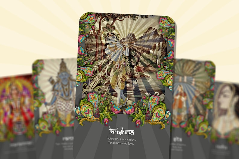 Hindu Gods Oracle - Hindu Cards - Hindu Oracle - Oracle - Oracle Deck ...