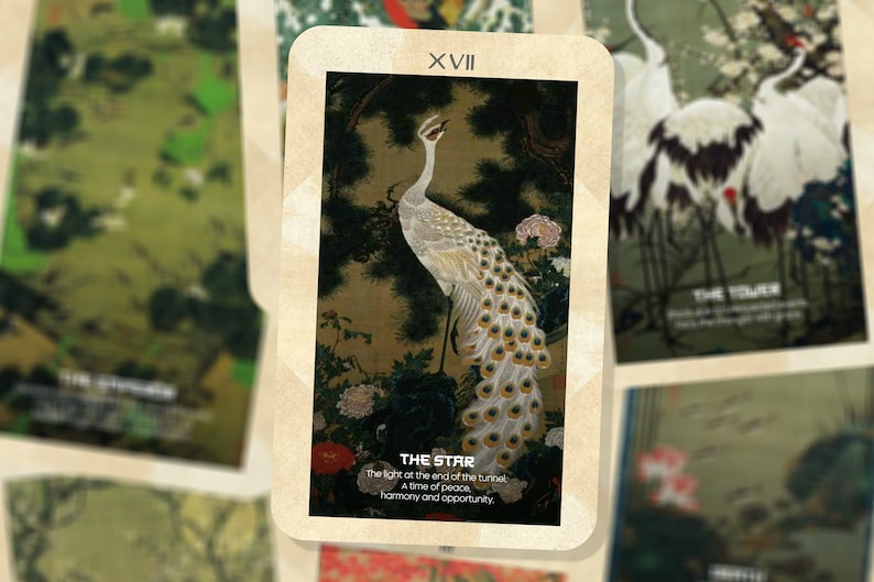 Ito Jakuchu Tarot - Major Arcana - Japanese Art- Japanese Tarot - Tarot ...