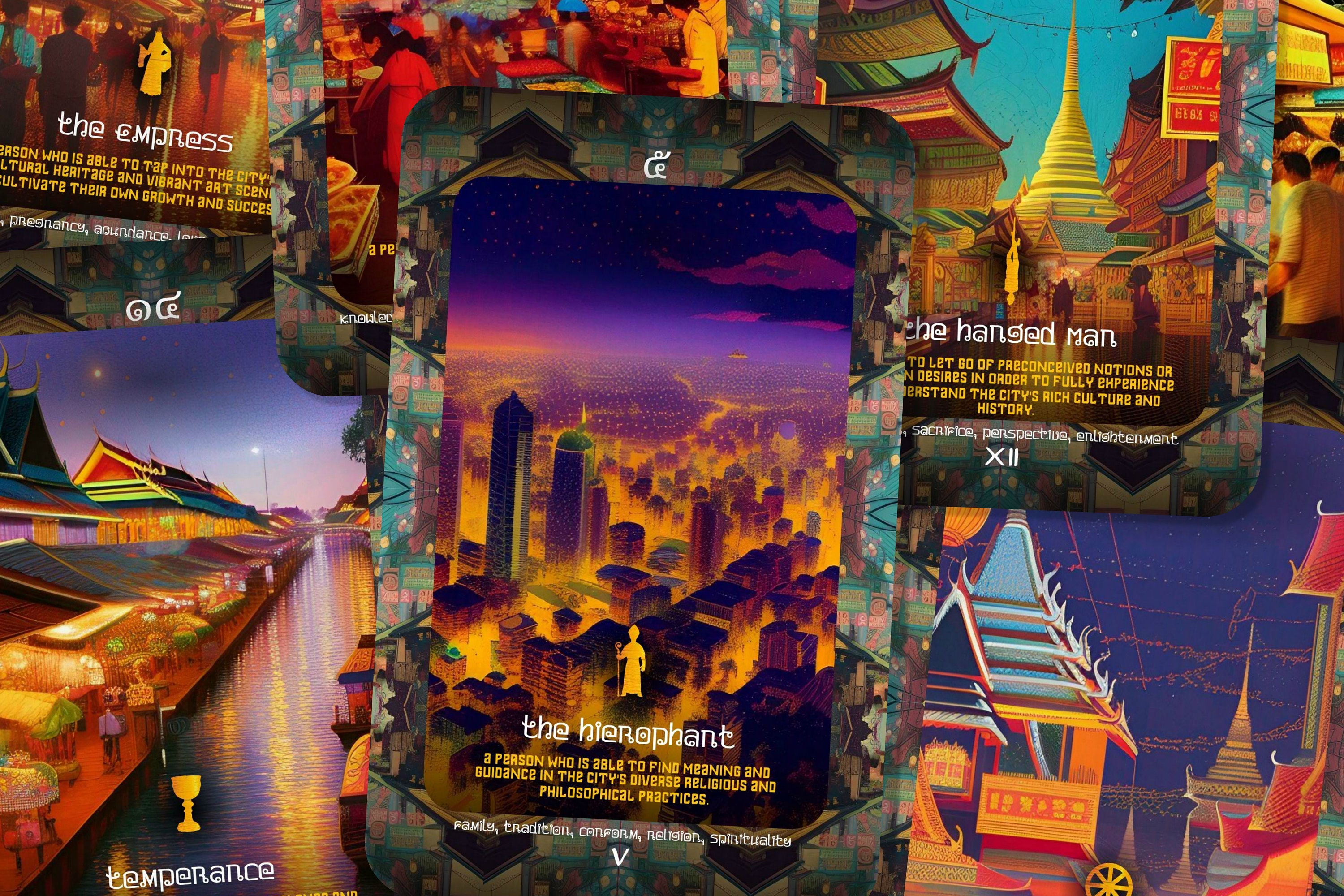 The Tarot of Bangkok - Major Arcana - Bangkok Vibe - Tarot Deck ...