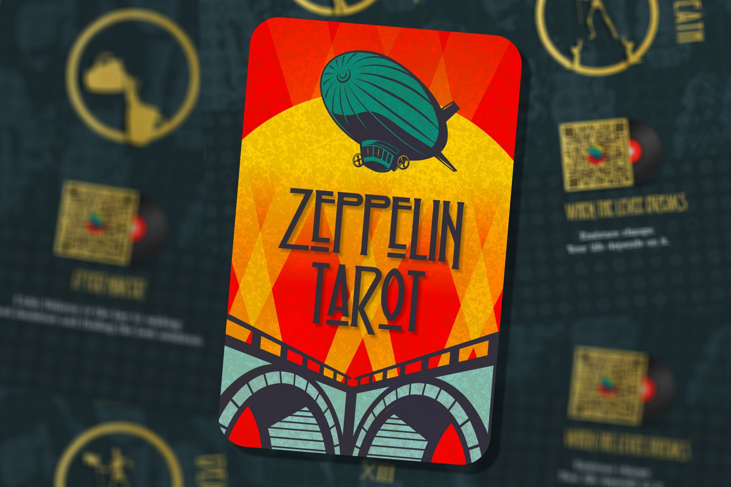 Zeppelin Tarot Major Arcana Zeppelin Cards Tarot Deck | Etsy
