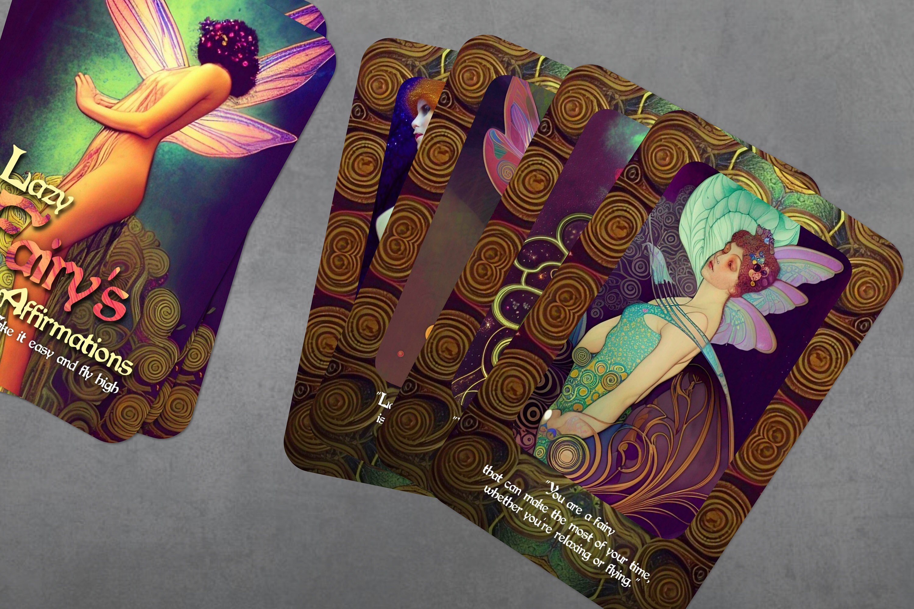 Lazy Fairy's Affirmations - Take It Easy and Fly High - 24 Cards ...
