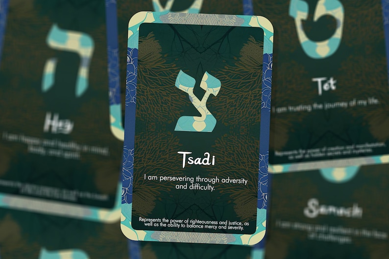 The Affirmation Alphabet - Hebrew Letters of Wisdom - Kabbalah Cards ...
