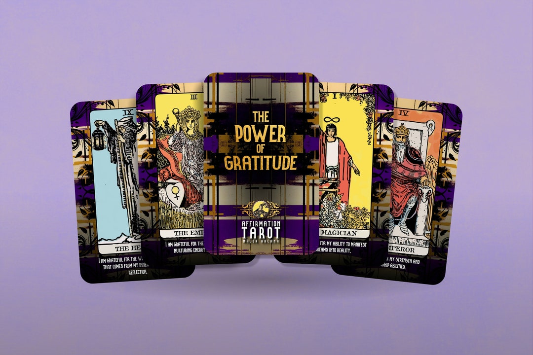The Power of Gratitude - Affirmation Tarot - Major Arcana - Tarot Deck ...