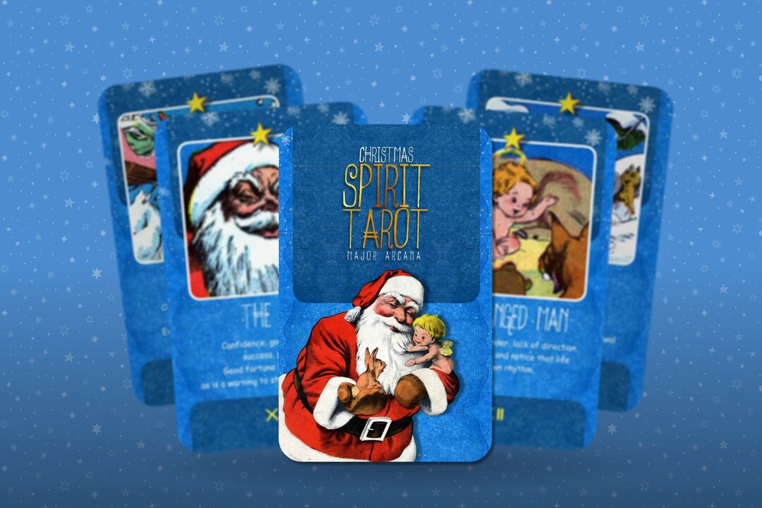 Christmas Spirit Tarot - Major Arcana - Angel - Santa - Tarot Deck ...