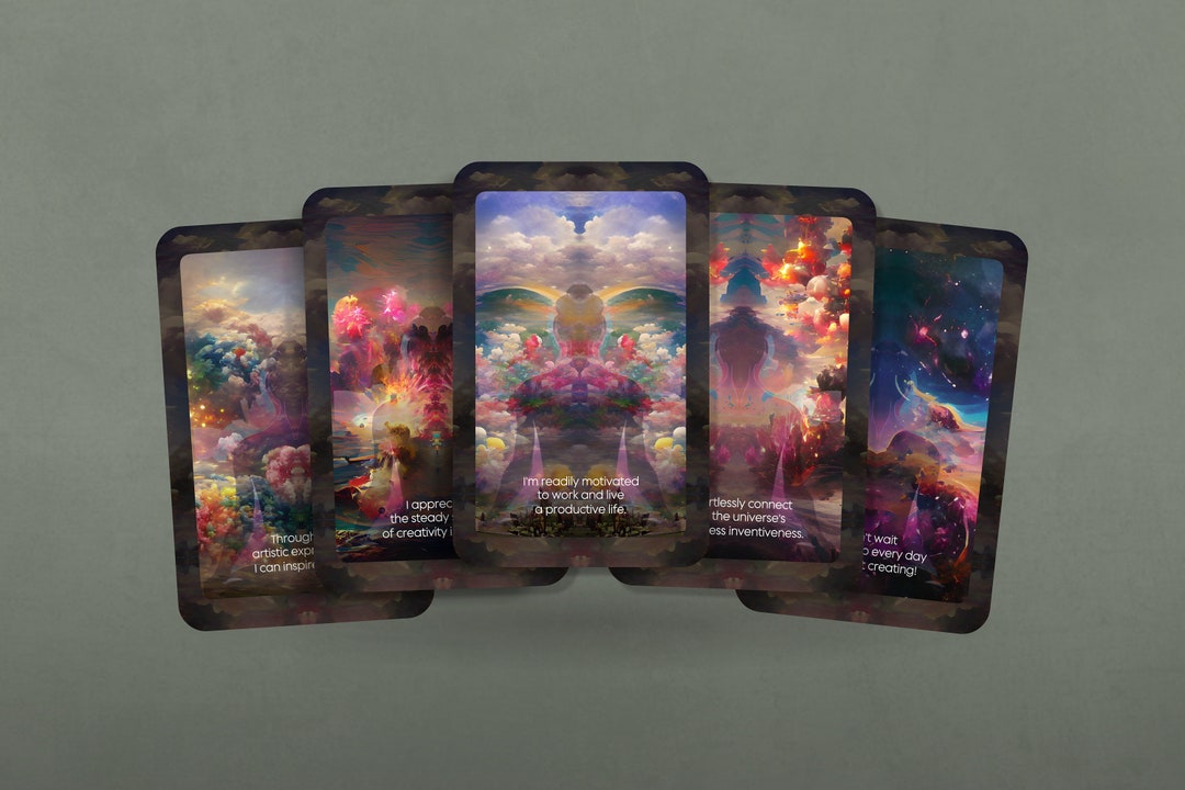Affirmations for Creative Life - Creative Affirmation Cards - 24 Cards ...
