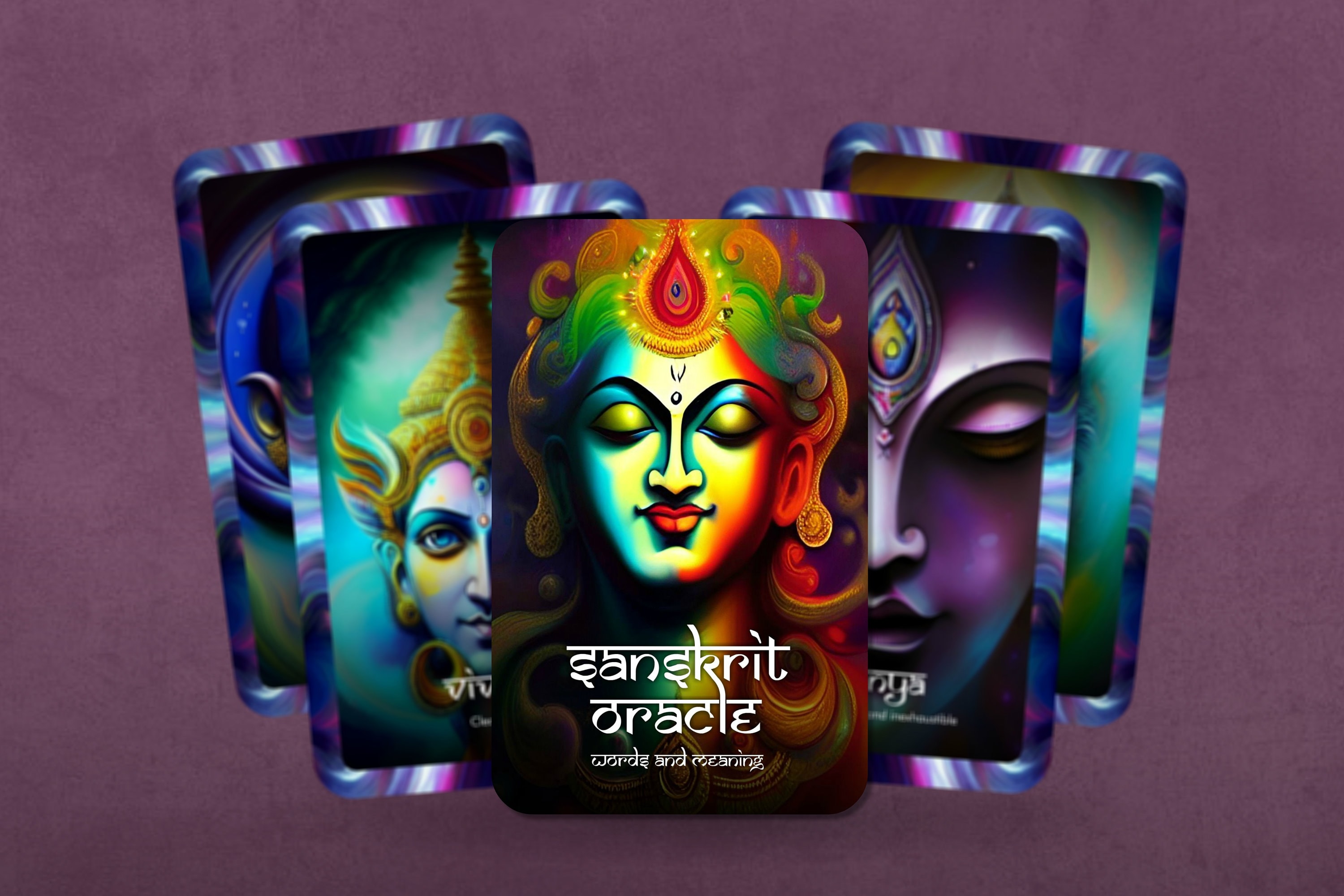 Sanskrit Oracle - Words and Meaning - 22 Cards - Oracle Deck - Fortune ...
