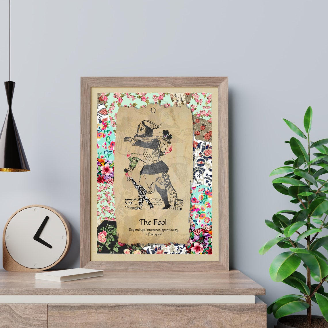 The Fool - Major Arcana Tarot Card Print - Ancient Tarot the 1865 ...