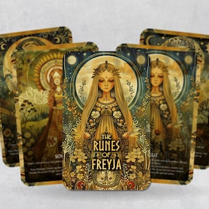 The Runes of Freyja - 26 Cards - Runes Oracle - Oracle Deck - Fortune ...
