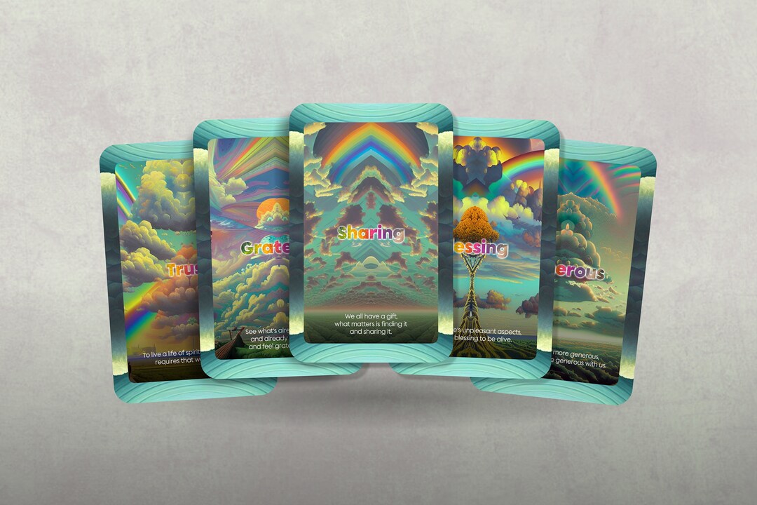 Spiritual Abundance Oracle - Oracle Cards - 24 Cards - Oracle - Oracle ...