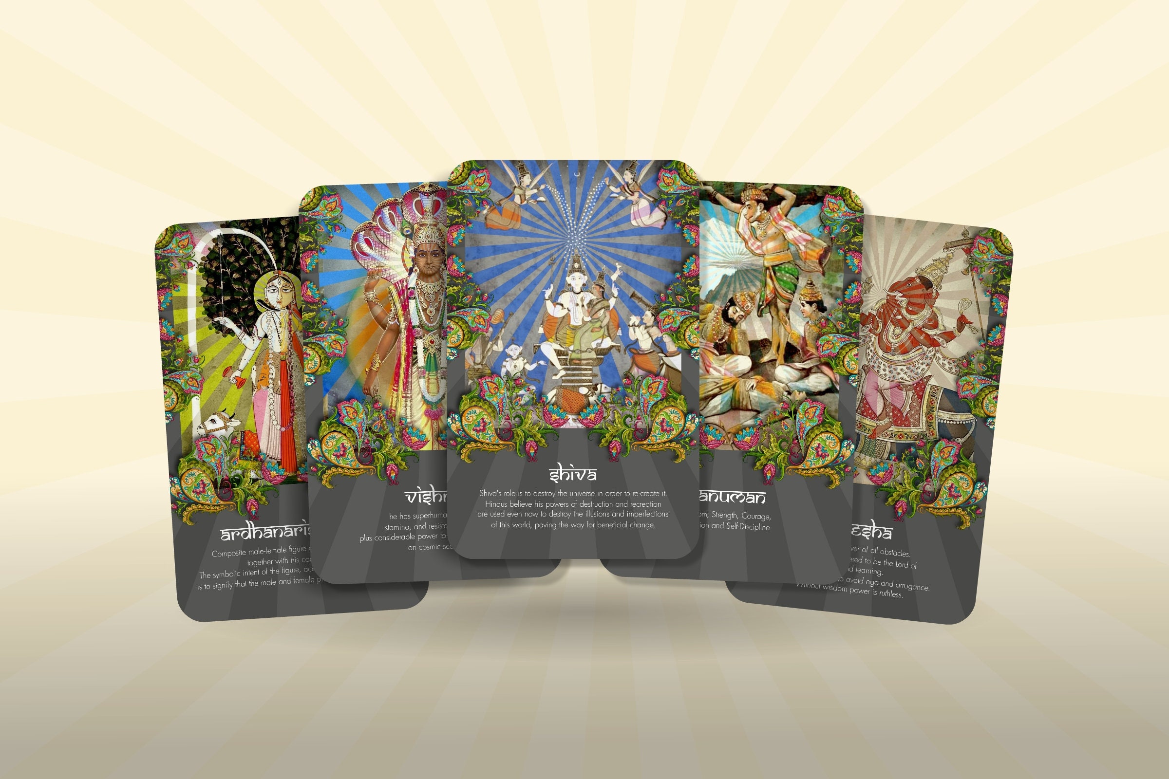 Hindu Gods Oracle Hindu Cards Hindu Oracle Oracle - Etsy UK