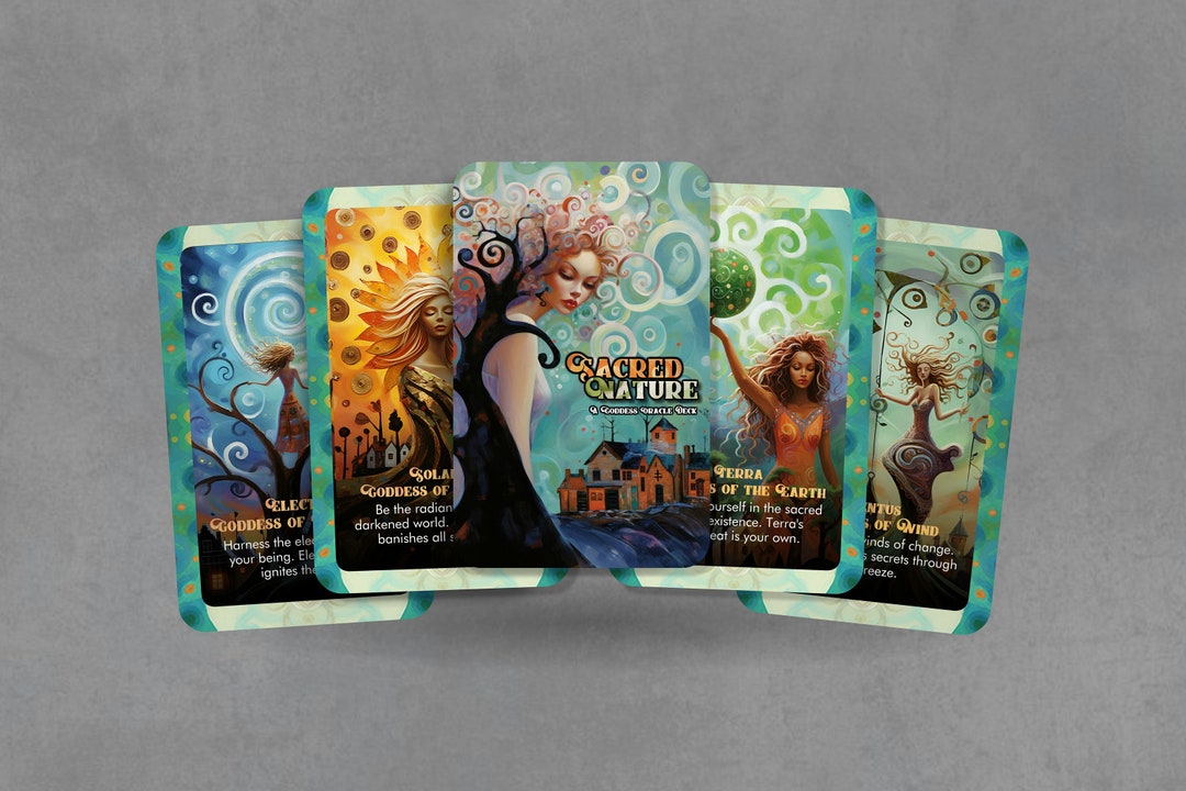 Sacred Nature - A Goddess Oracle Deck - 24 Cards - Oracle Cards ...
