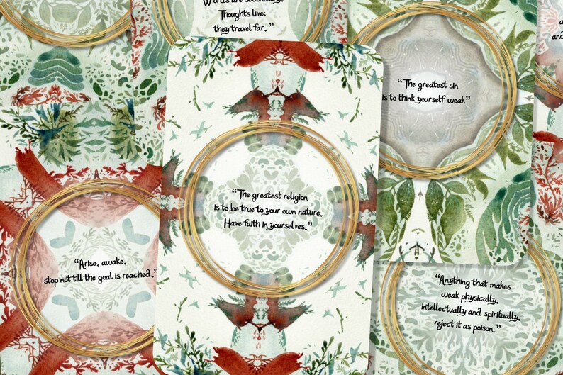 Swami Vivekananda Oracle Guru Cards Vivekananda Oracle - Etsy