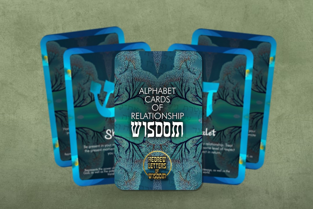Alphabet Cards of Relationship Wisdom - Hebrew Letters of Wisdom ...