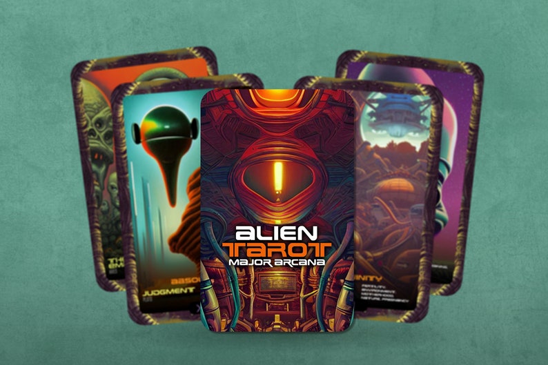 Alien Tarot Major Arcana Tarot Tarot Deck Fortune - Etsy