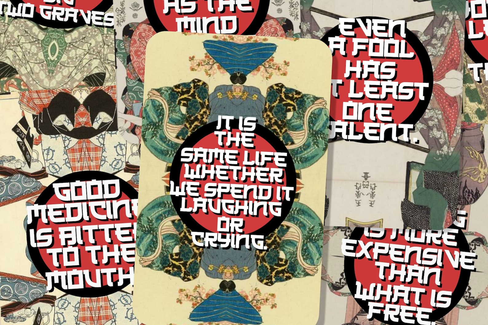 Japanese Wisdom Oracle 22 Cards Oracle Oracle Deck | Etsy