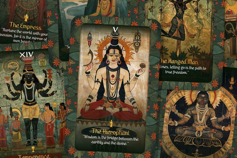 The Tarot of Shiva - Major Arcana - Shiva Art - Tarot Deck - Fortune ...