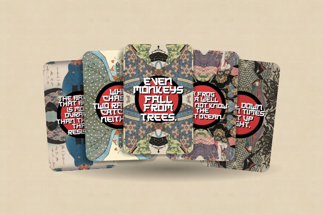 Japanese Wisdom Oracle - 22 Cards - Oracle - Oracle Deck - Proverbs ...