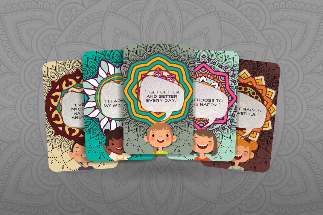 Kids Affirmation Cards - Wisdom Cards for Kids - 24 Cards - Oracle ...