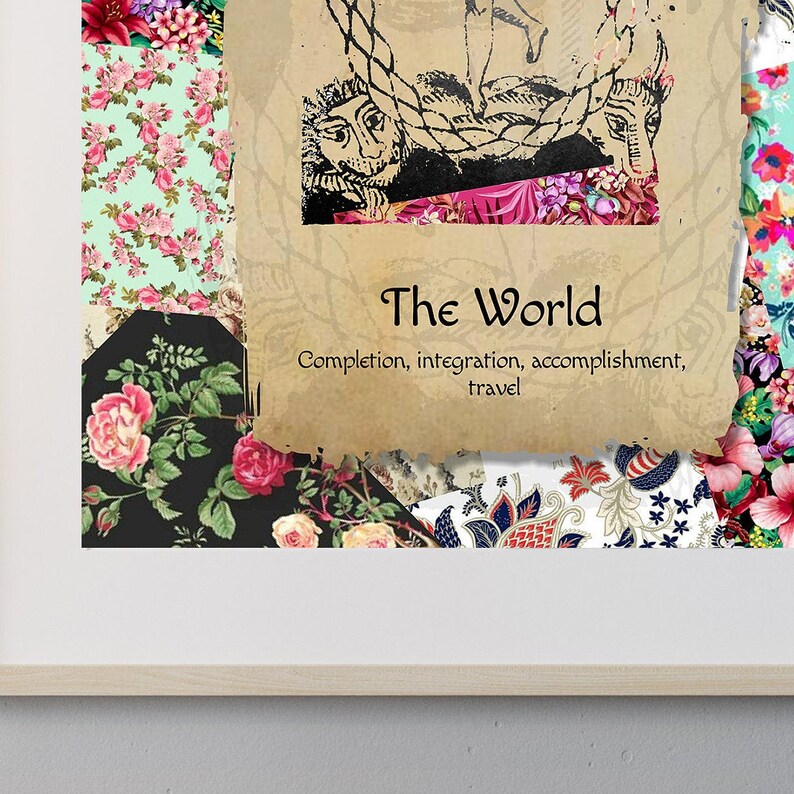 The World Major Arcana Tarot Card Print Ancient Tarot the | Etsy