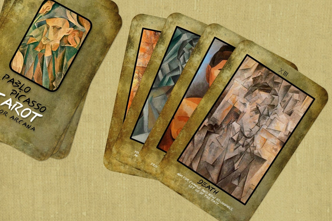 Pablo Picasso Tarot Major Arcana Analytical Cubism Tarot - Etsy