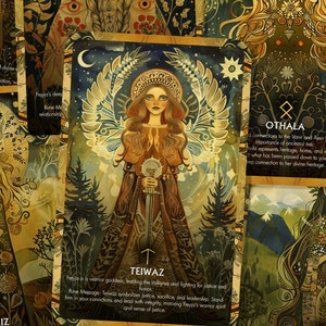 The Runes of Freyja - 26 Cards - Runes Oracle - Oracle Deck - Fortune ...
