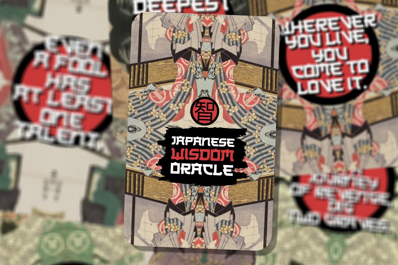 Japanese Wisdom Oracle 22 Cards Oracle Oracle Deck | Etsy