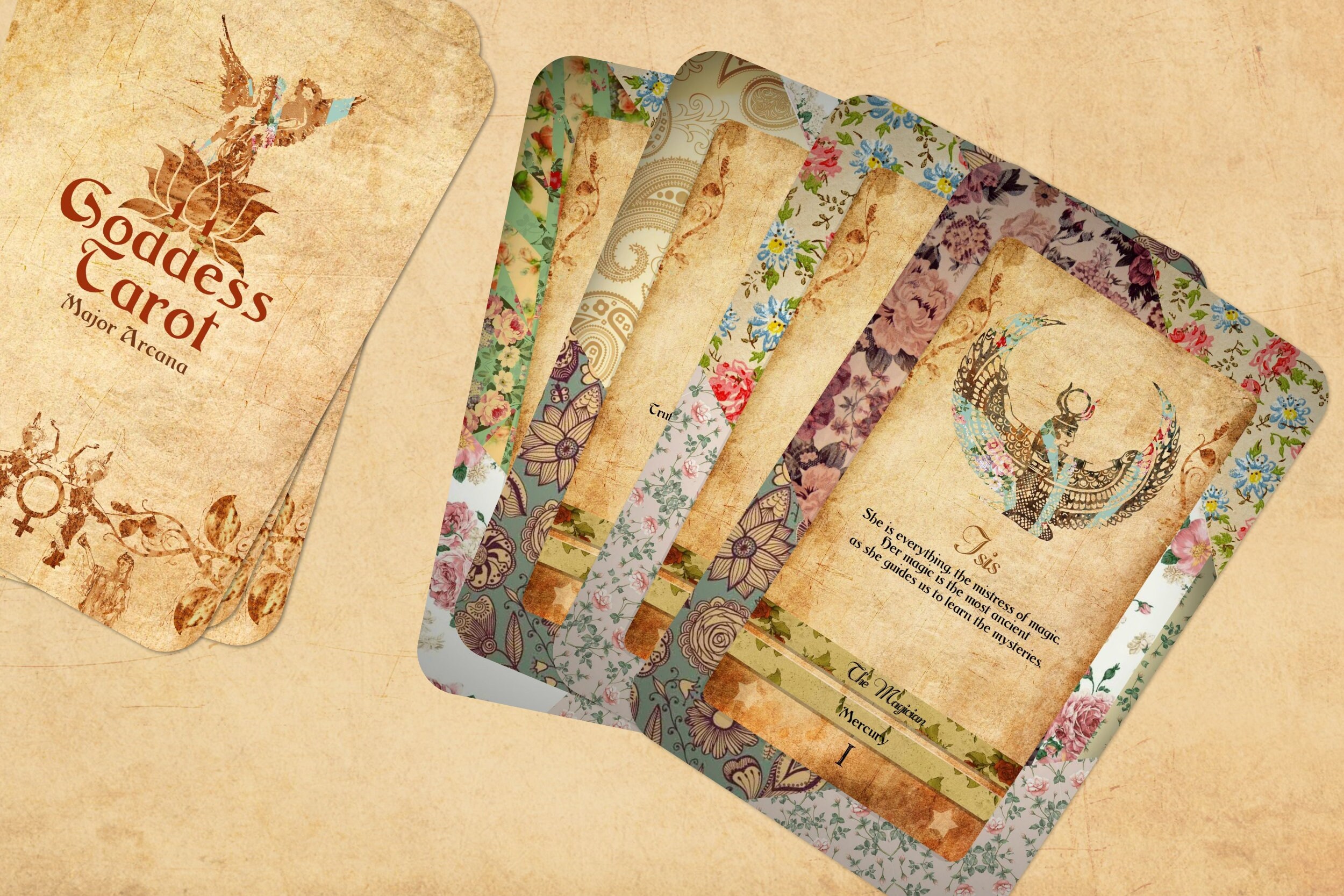 Goddess Tarot - Major Arcana - Tarot Deck - Sacred Feminine Oracle ...