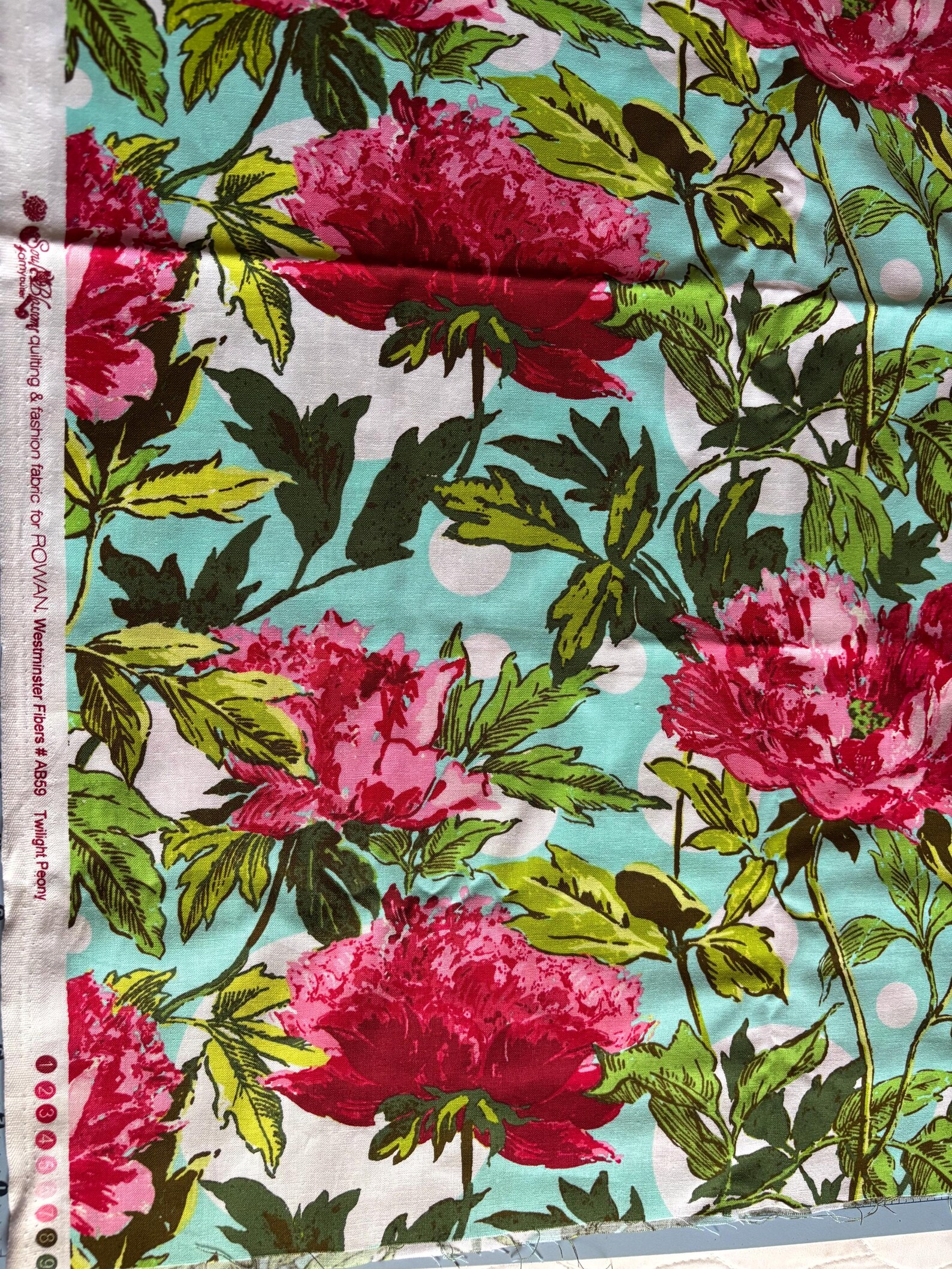 Amy Butler Soul Blossoms Twilight Peony - FQ or Yardage - Etsy