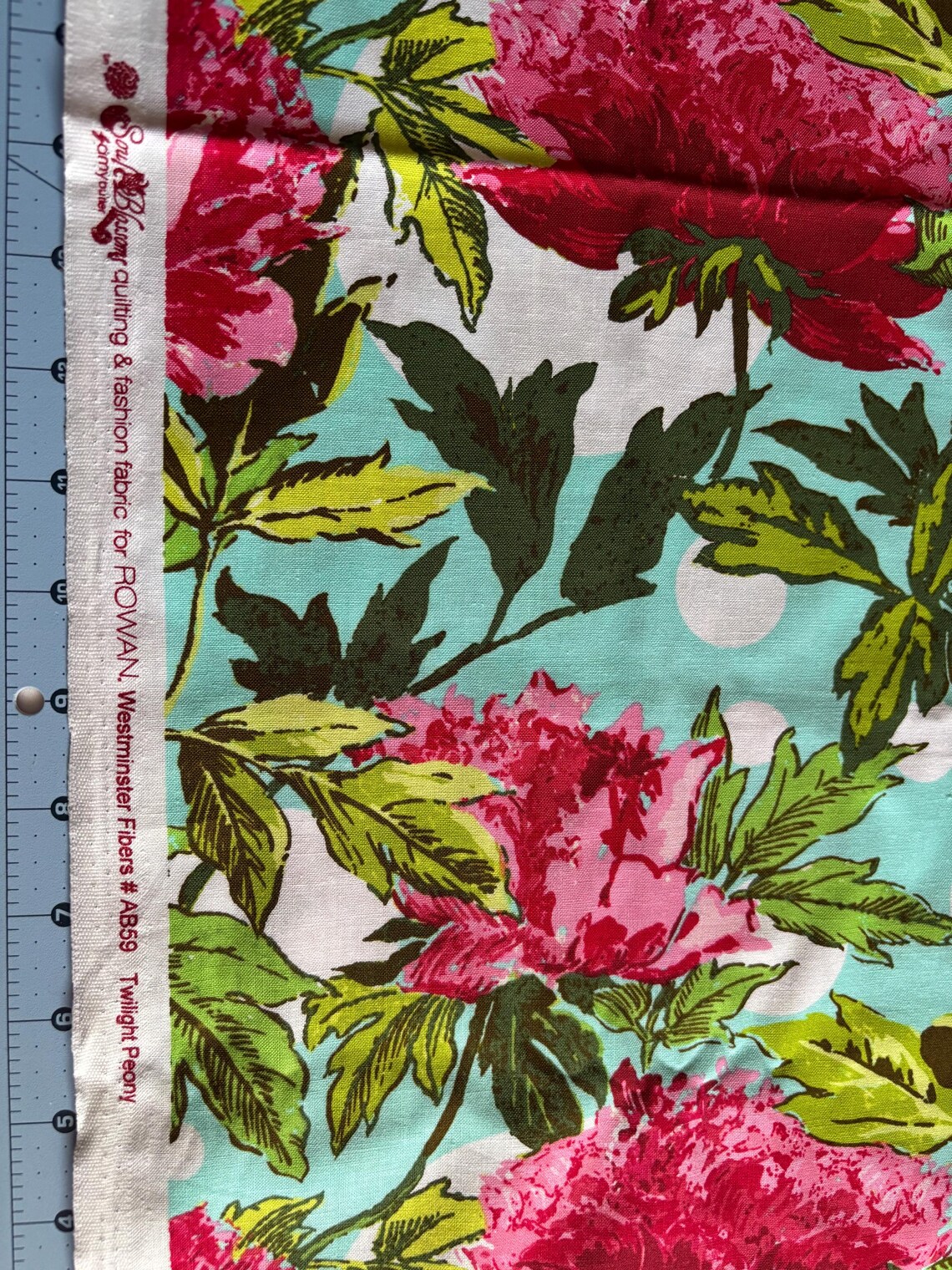 Amy Butler Soul Blossoms Twilight Peony - FQ or Yardage - Etsy