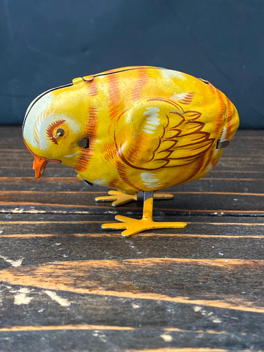 Tin DRGM Chick Made in US Zone Germany 1940's and in Great Fabulous ...