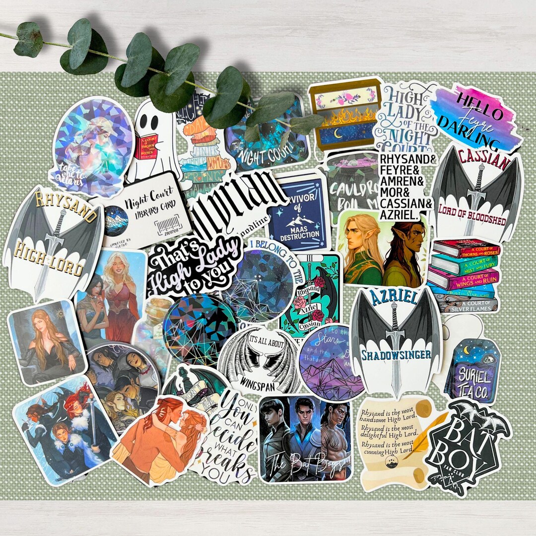 Acotar Books Vinyl Sticker Pack | A Court of Thorns and Roses Sticker ...